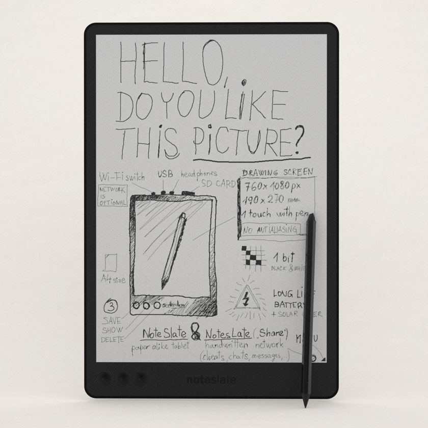 High tech goes low tech - introducing NoteSlate
