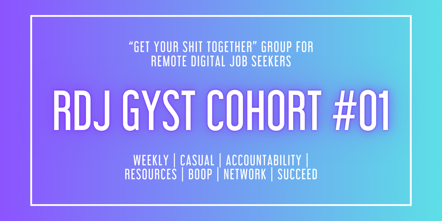 RDJ GYST Cohort #01 Application
